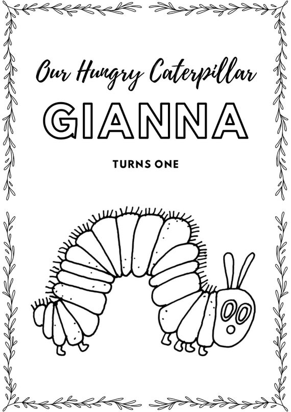 Colorear La Oruga Muy Hambrienta