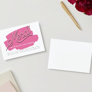 Merci Business Thank You - Etsy