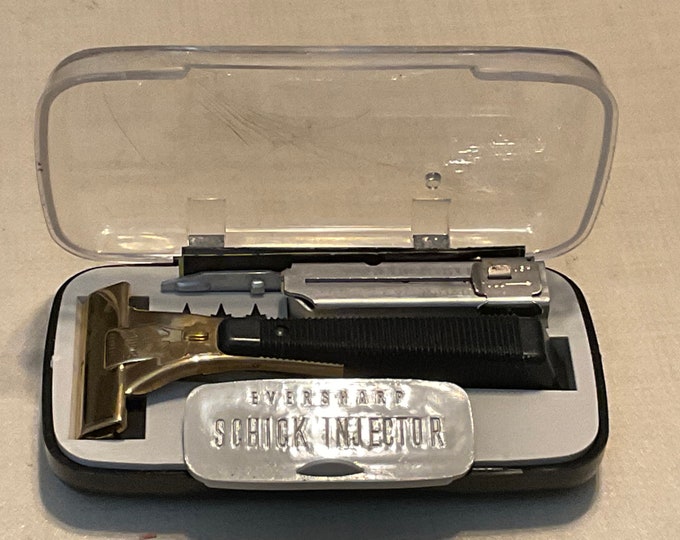 Schick Eversharp Hydro-magic Injector Safety Razor With Case - Etsy