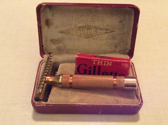 Gillette Long Comb new Type Safety Razor in Case - Etsy