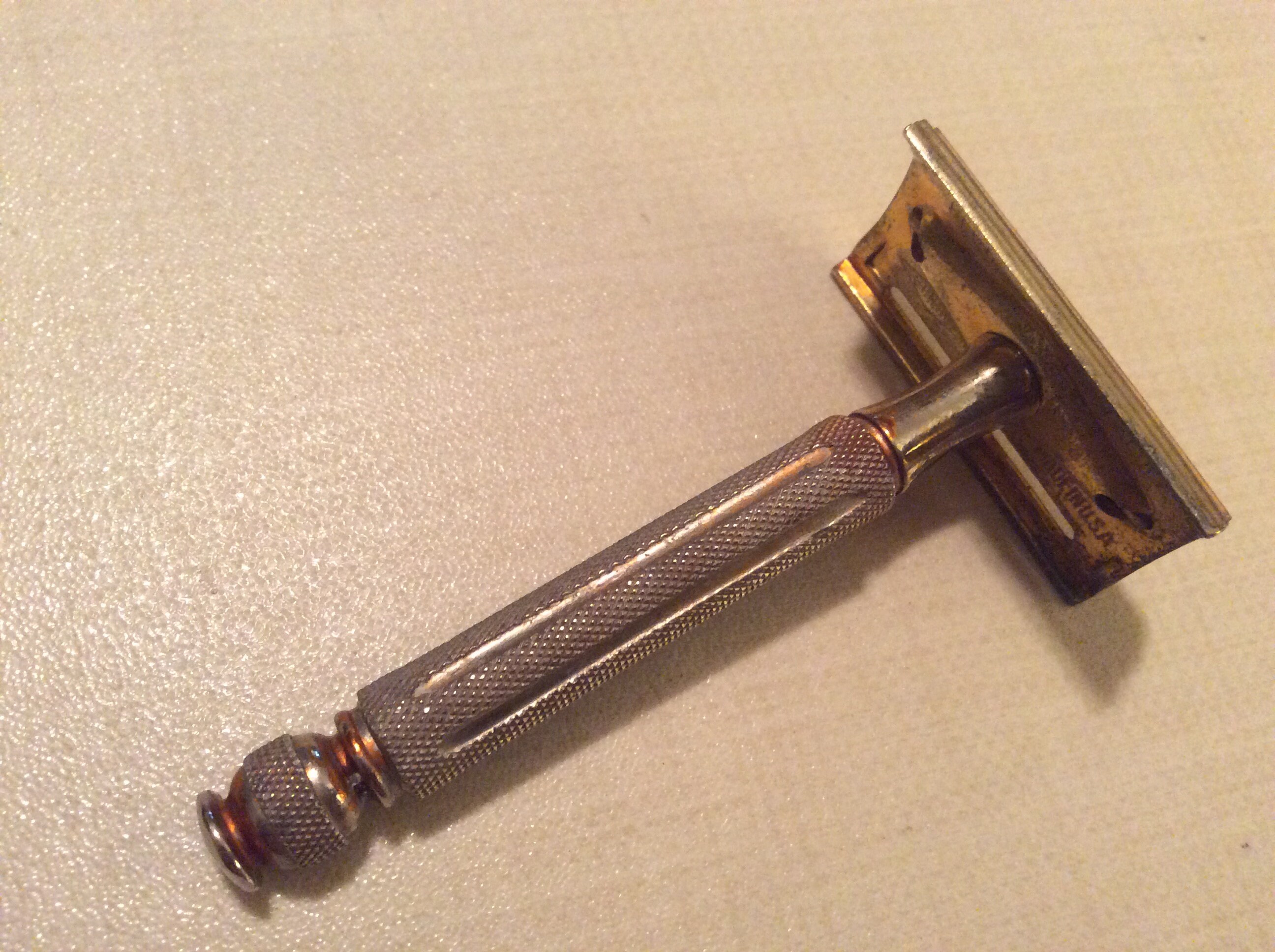 Gillette Tech Solid Handle Contract Safety Razor | Etsy