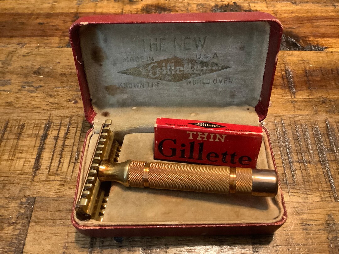 Gillette Long Comb new Type Safety Razor in Case - Etsy