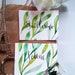 Botanical Leaf Design Name Place Cards set of 6 - Etsy