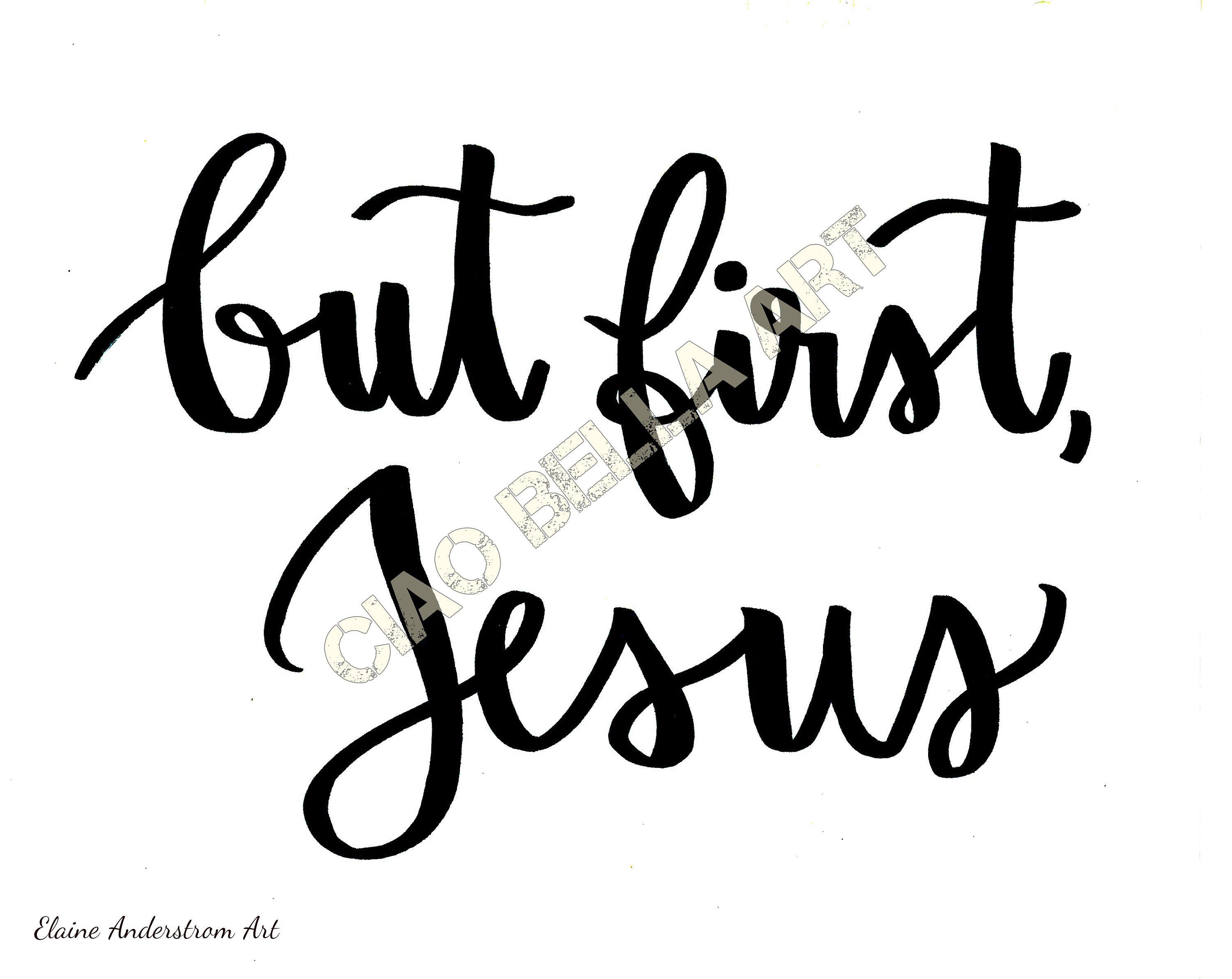 But First, Jesus Handwritten Poster Instant Download - Etsy