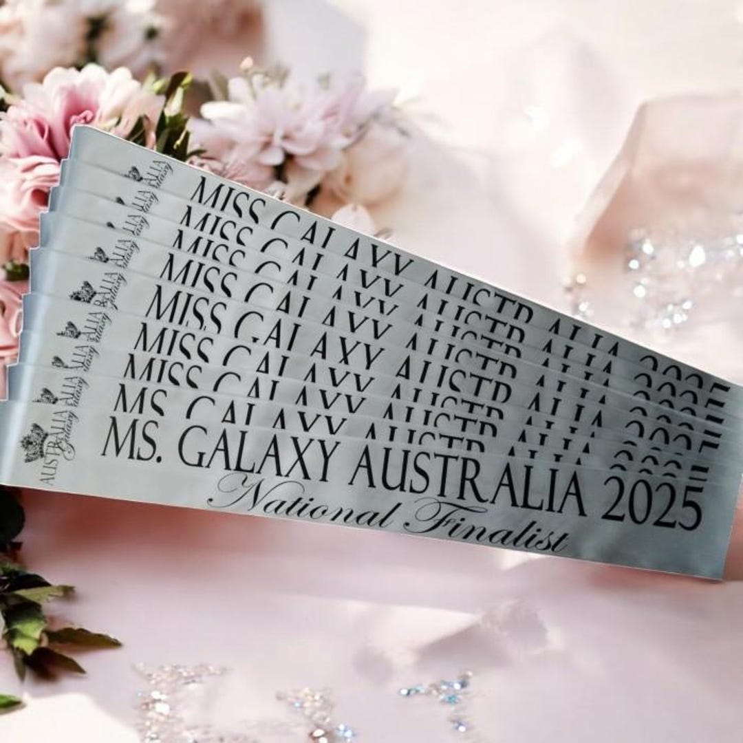 Beauty Pageant Personalised Sash...any Wording....any Name or Logo ...