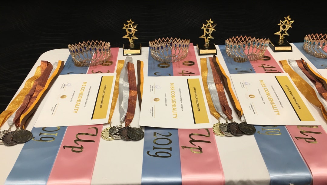 Pageant Personalised Sash...any Wording....any Name or Logo.....over 20 ...