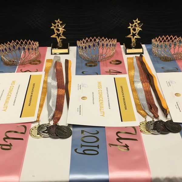 1st Runner up Sash - Etsy Australia