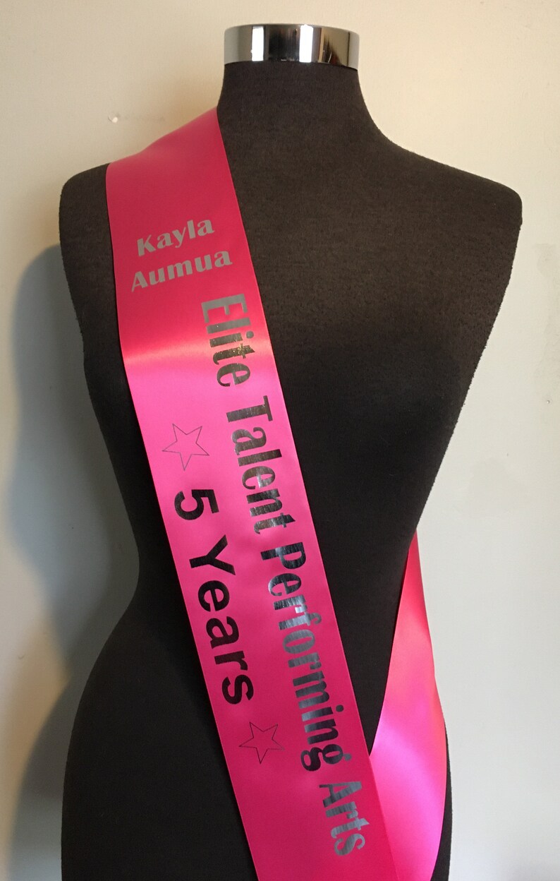 Pageant Personalised Sash...any Wording....any Name or - Etsy