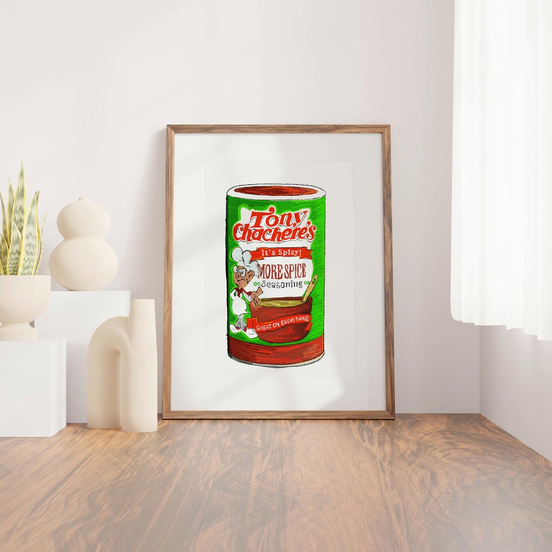 Abstract Tony Chachere's Art Print for Creole Food Lovers | Kitchen ...