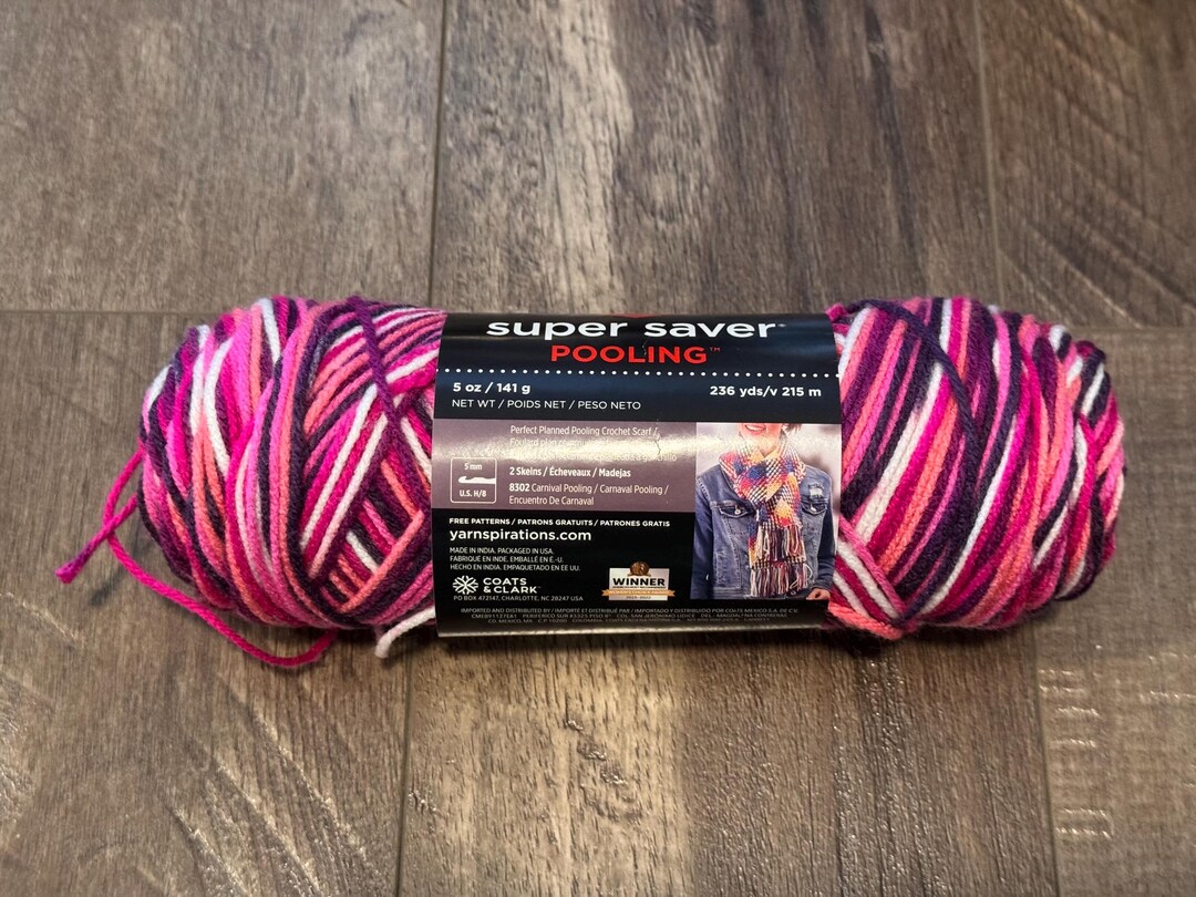 Red Heart Super Saver Pooling Yarn - Berry - Etsy