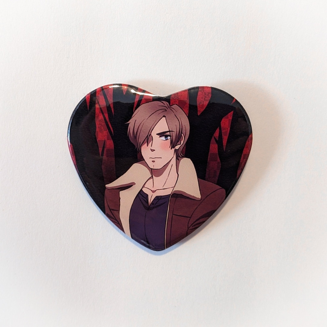 Resident Evil Leon Kennedy Heart Pin Badge - Etsy