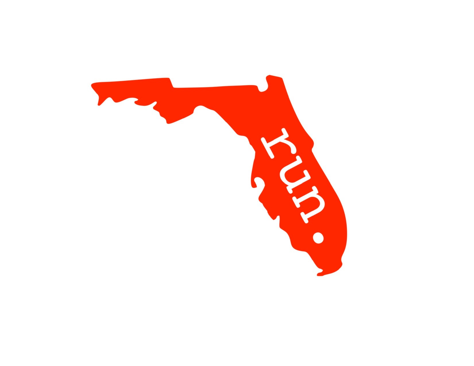 Florida State Pride Decal | Run Decal | Bike Decal | Florida Home Decal ...