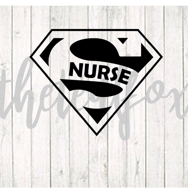 Super Nurse Window Decal - Etsy