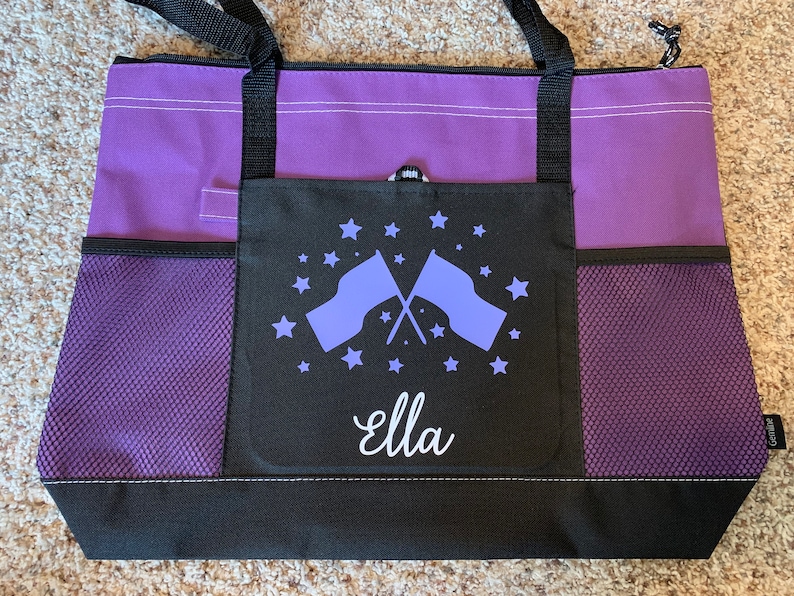 Color Guard Personalized Name Tote Bag Flag Rifle - Etsy