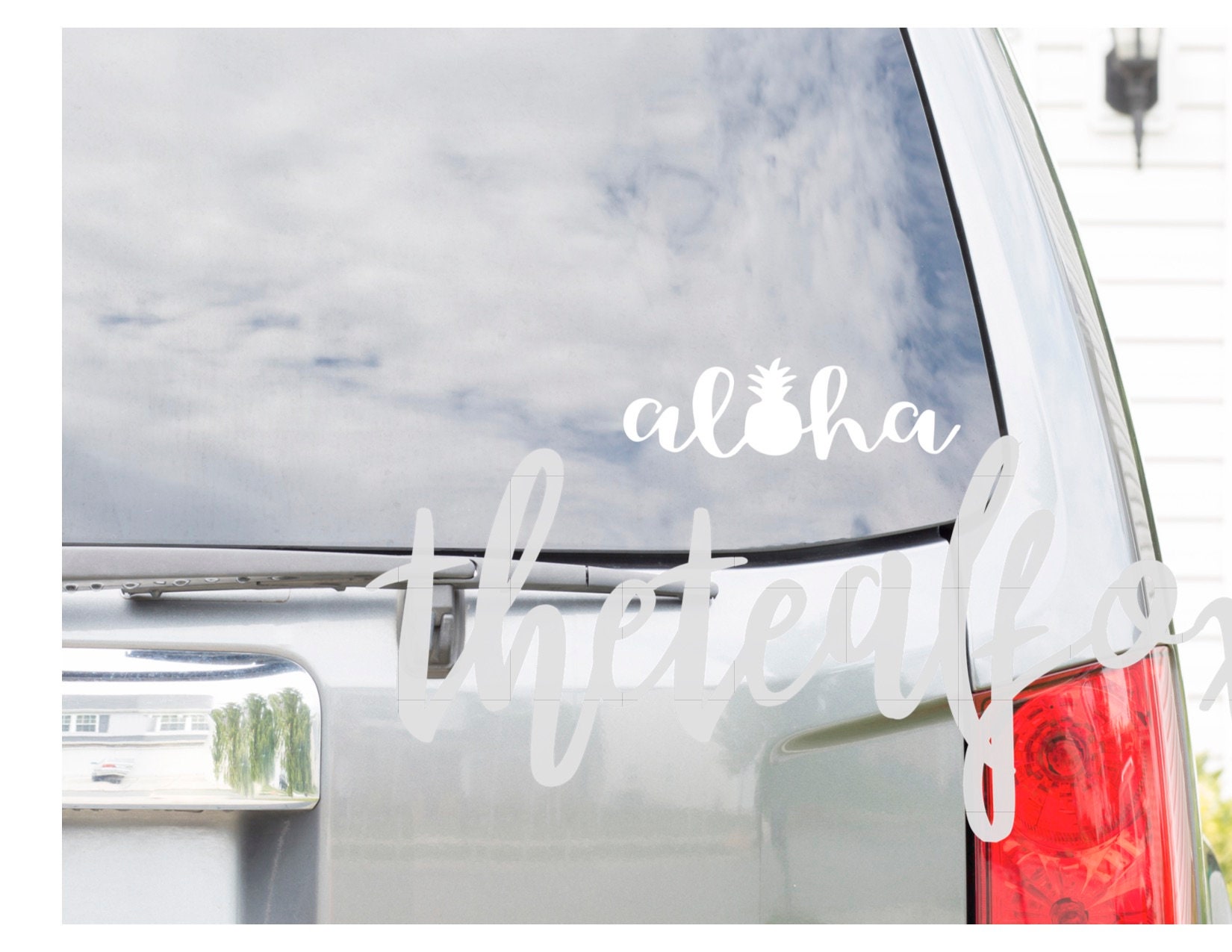 Aloha Pineapple Vinyl Decal Car Hawaii Hawaiian Window | Etsy