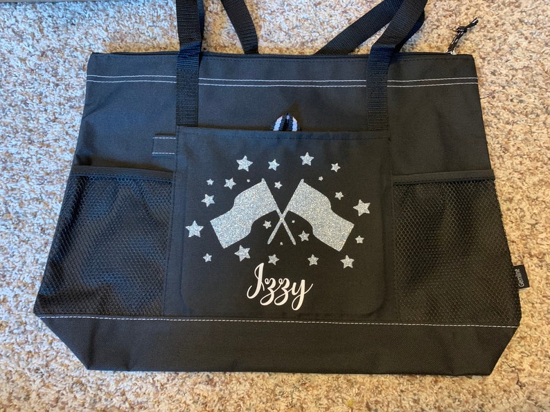 Color Guard Personalized Name Tote Bag Flag Rifle - Etsy