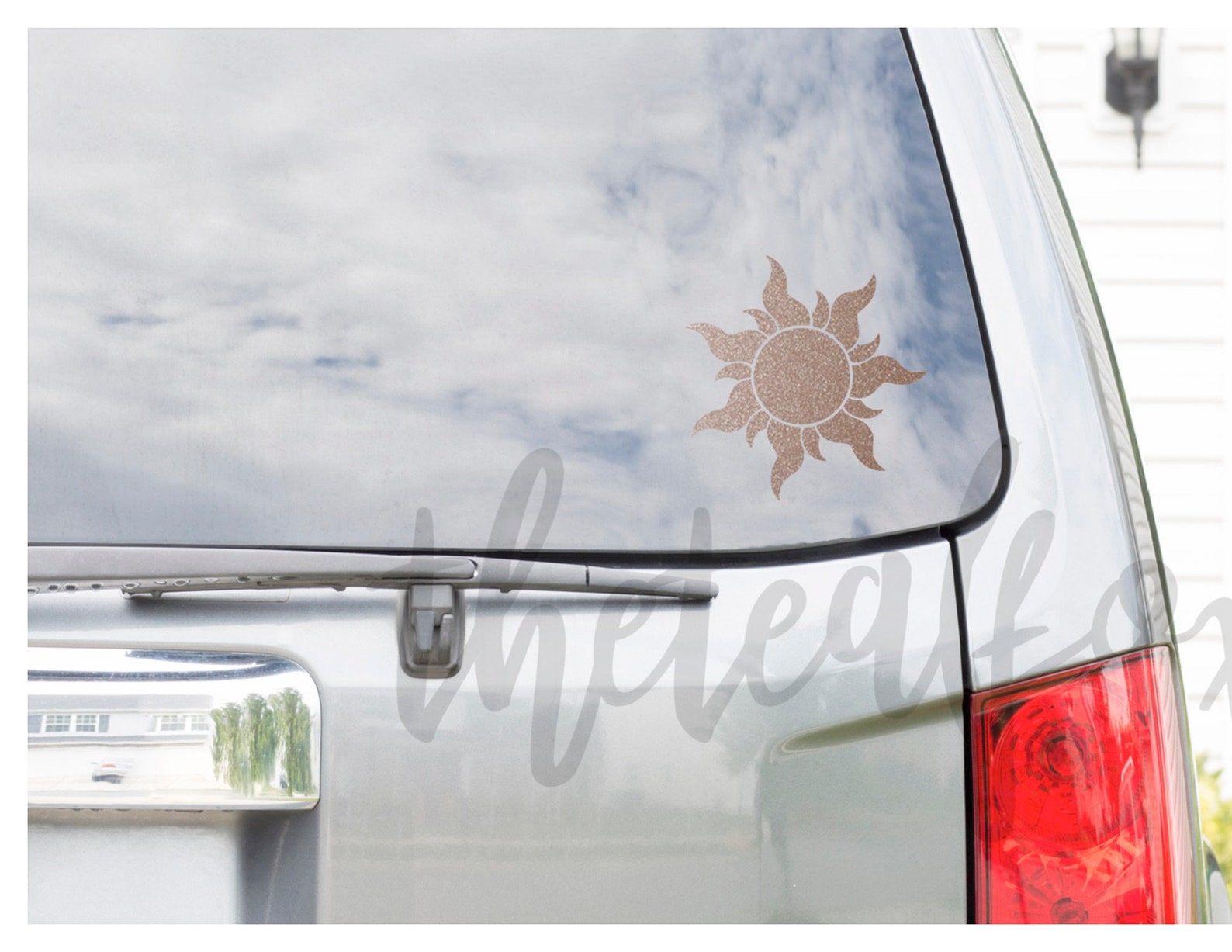 GLITTER Rapunzel Sun Disney Decal | Car Decal | Princess Decal | Window ...