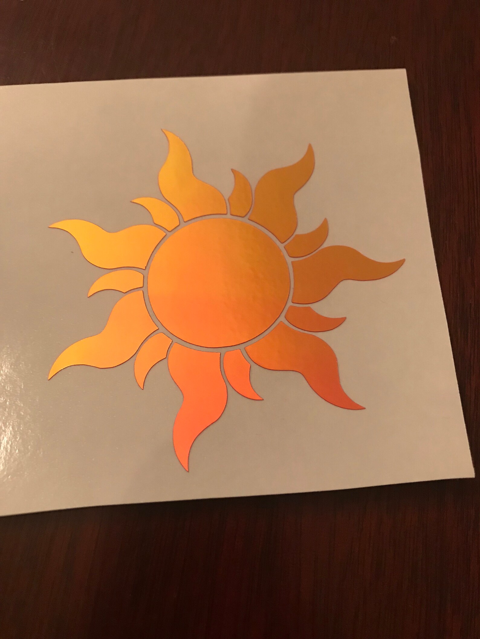 Holographic Rapunzel Sun Disney Decal Car Decal Princess - Etsy