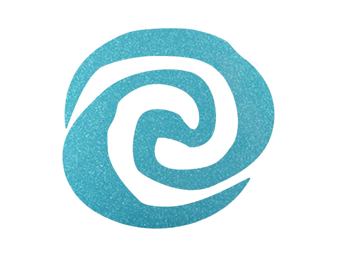 Glitter Moana Heart of Te Fiti Disney Decal | Car Decal | Princess ...