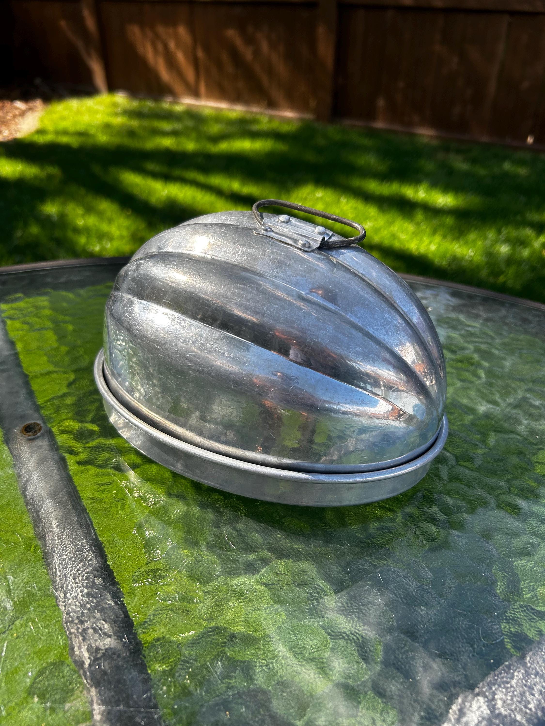 Vintage Aluminum Covered Mold for Steamed Puddings, Cake, Ice Cream ...