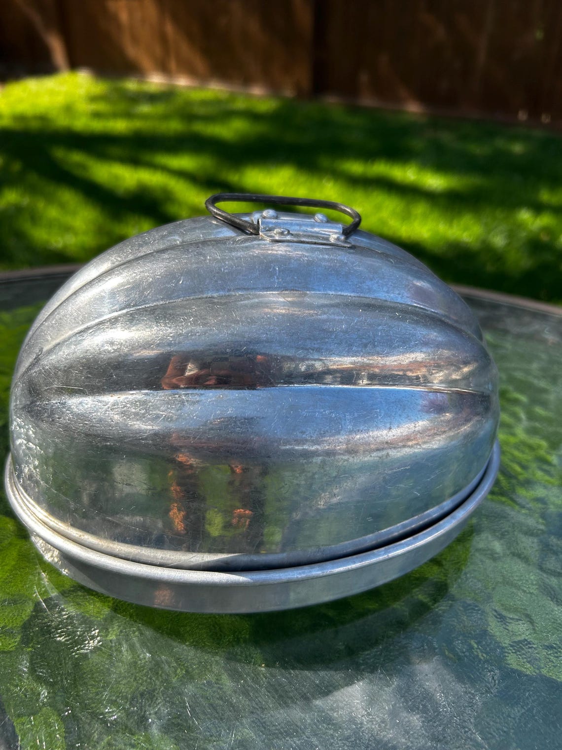 Vintage Aluminum Covered Mold for Steamed Puddings, Cake, Ice Cream ...