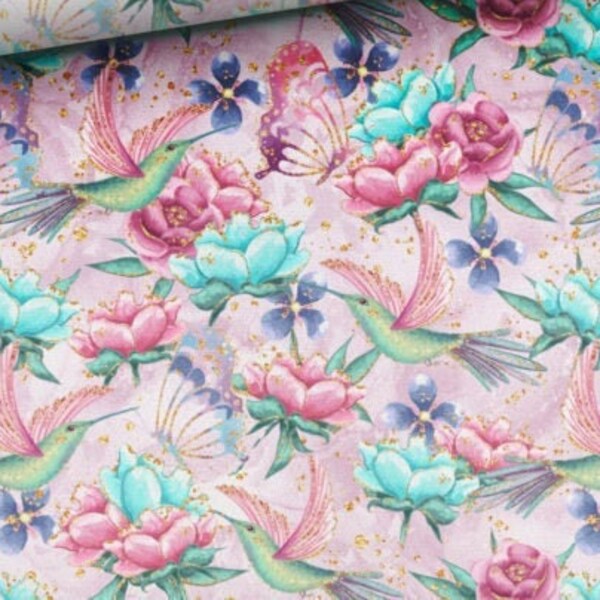 Hummingbird Fabric - Etsy