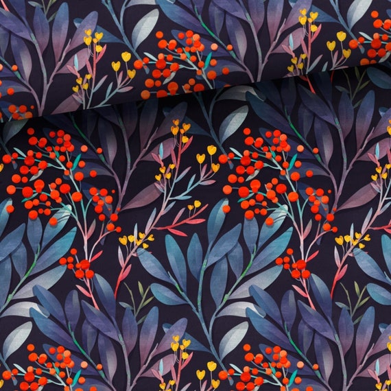 Rowan Fabric Botanical Pattern Fabric Flower Fabric Floral - Etsy