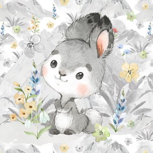 Woodland Fabric Panel, Forest Fabric, Animals Fabric for Sewing Crafts ...