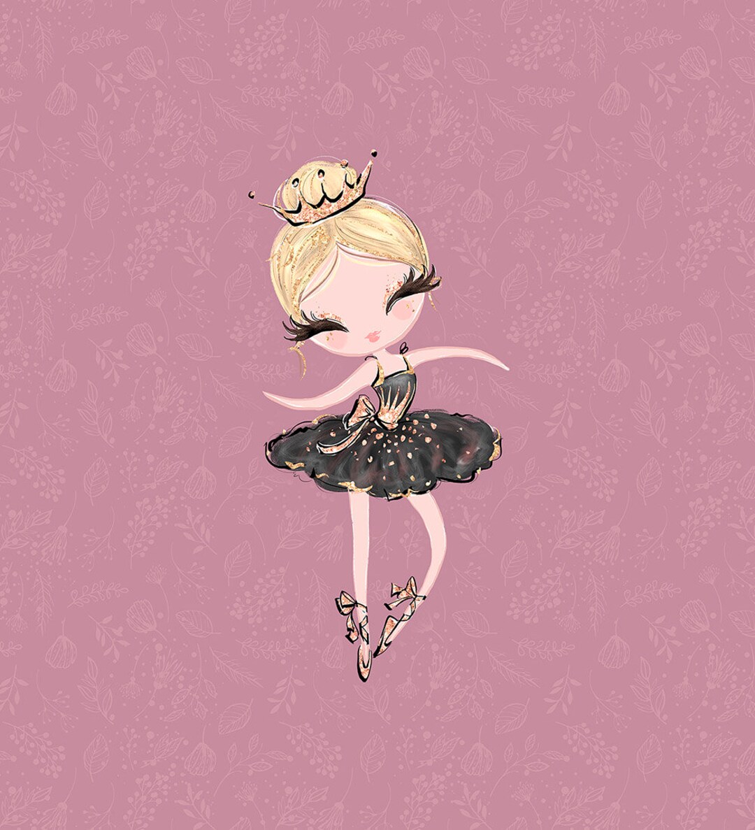 Ballerina Fabric Panel Ballet Fabric Dancer Swan Lake - Etsy