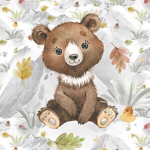 Woodland Fabric Panel, Forest Fabric, Animals Fabric for Sewing Crafts ...