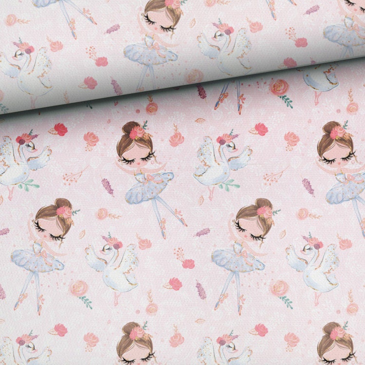 Roses Cotton Fabric Shabby Chic Floral Fabric Girly Feminine | Etsy