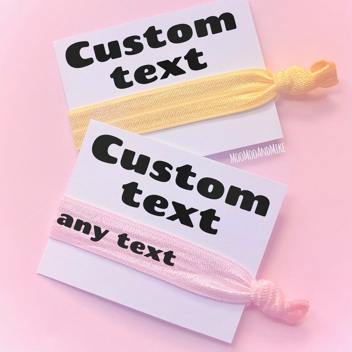 Custom Text Hair Tie | Personalised Party Favors - Etsy UK