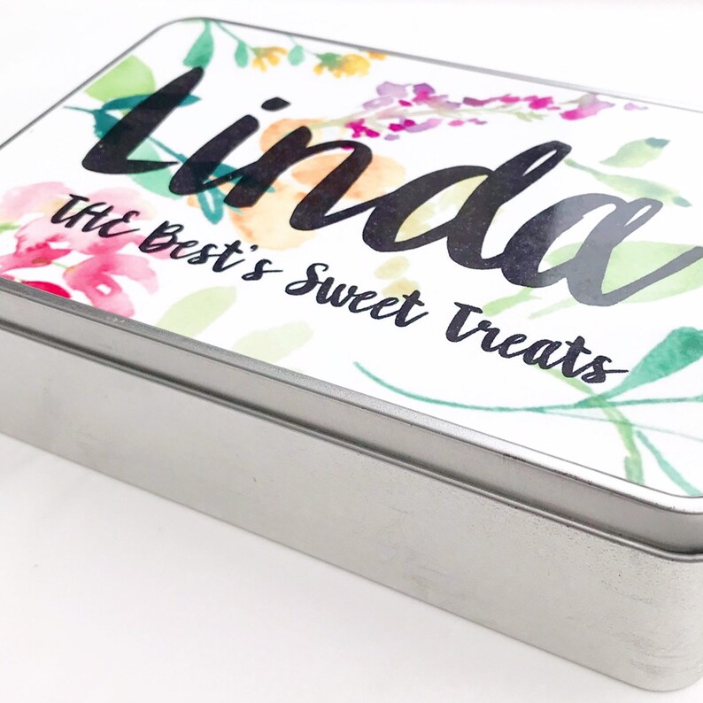 Keepsake Tin | Choice of Shape | Personalised Gift Box | Add Any Text ...