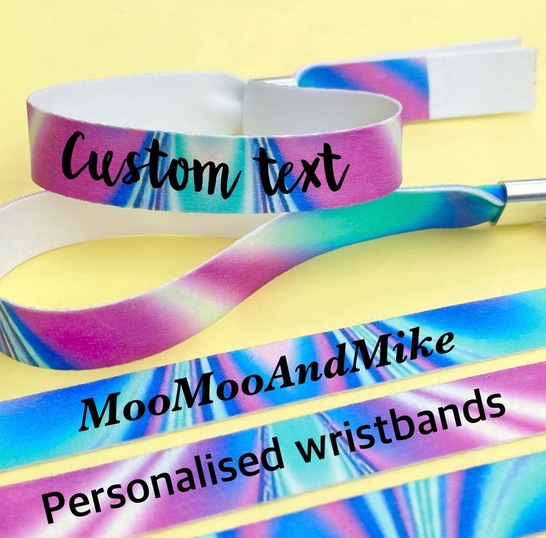 Personalised Fabric Wristbands | Custom Wristband | Add Any Text ...