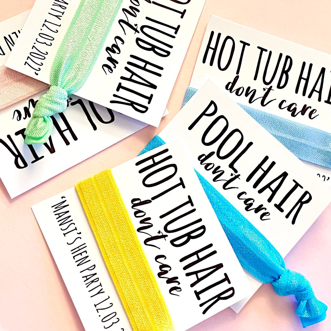 Custom Hair Ties | Add Any Text | Hair Ties | Customisable Elastic Hair ...