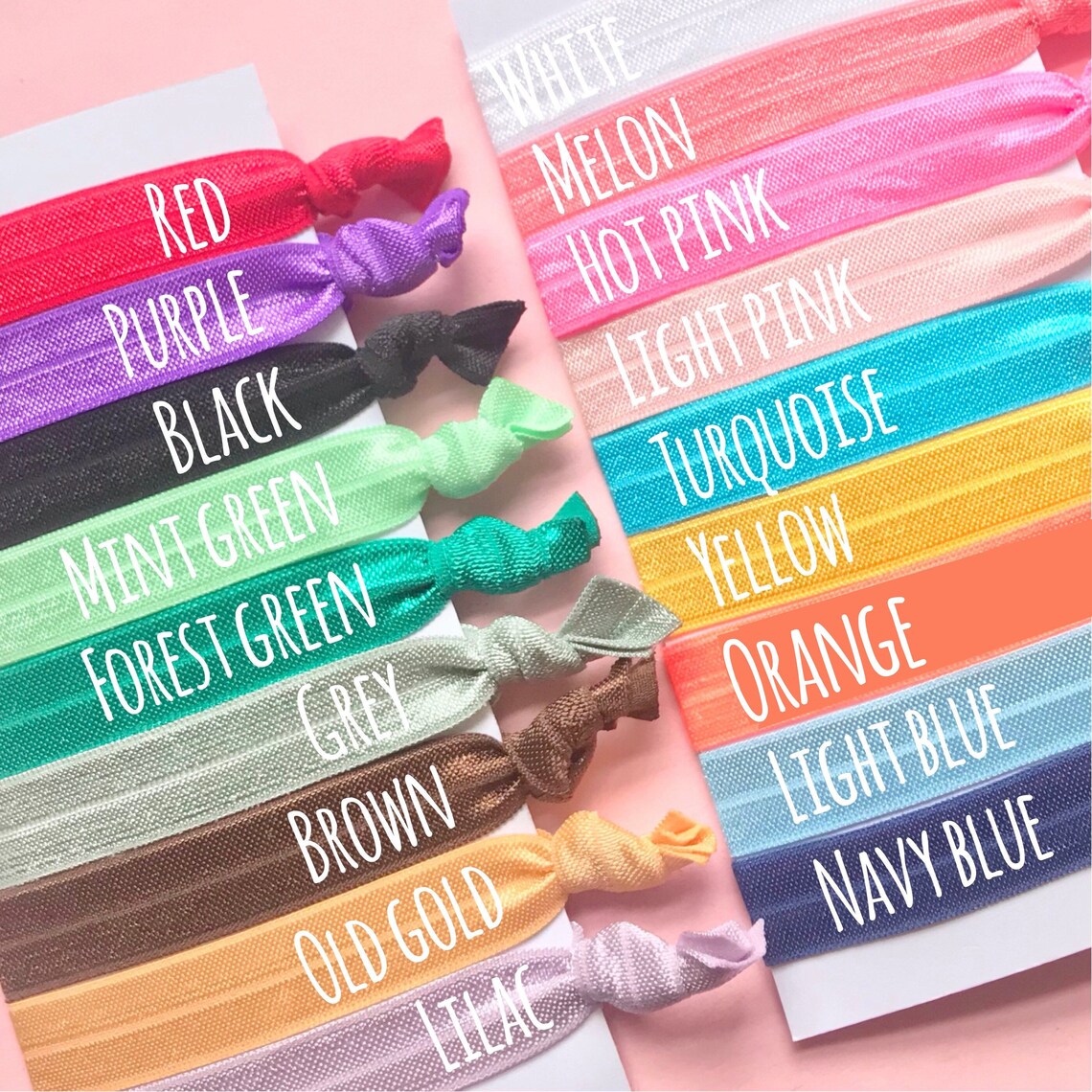 Custom Hair Ties | Add Any Text to Both | Hair Ties | Customisable ...
