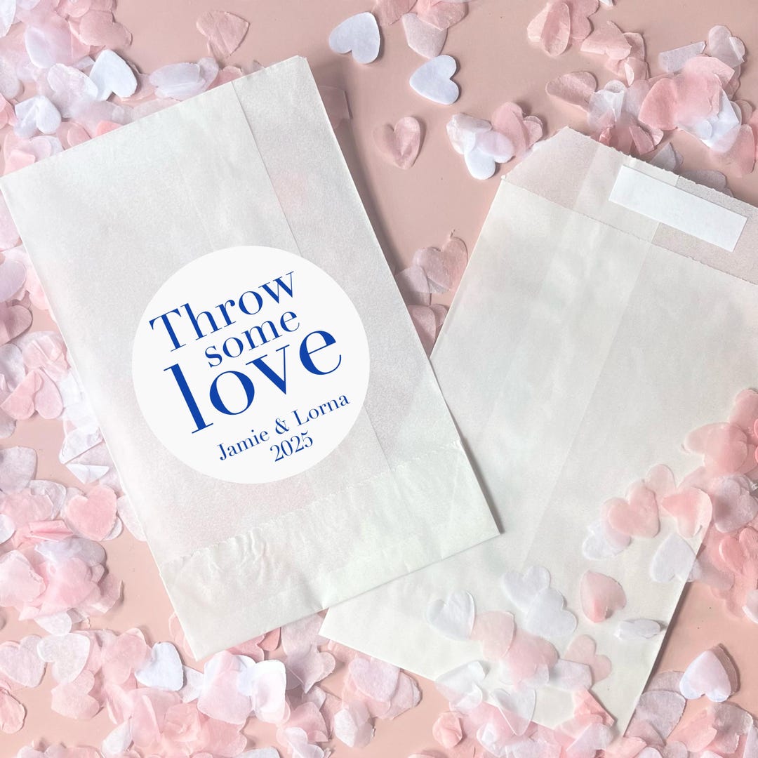 Personalised Wedding Confetti Packs | Throw Some Love | Confetti Packs ...