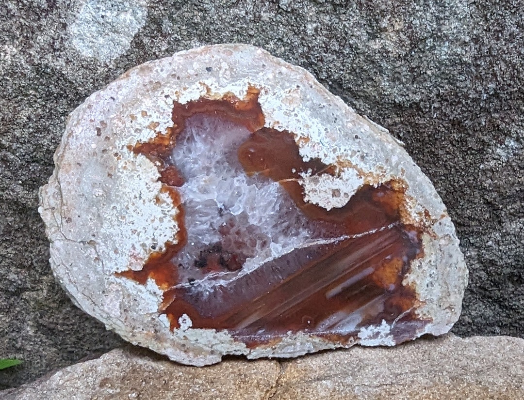 Thunderegg, Polished Half, Rehberg Quarry, Sailauf, Bavaria, Germany ...