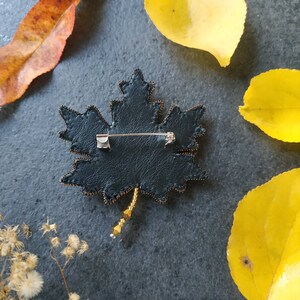 Beaded Maple Leaf Maple Leaf Brooch Autumn Jewelry Yellow - Etsy