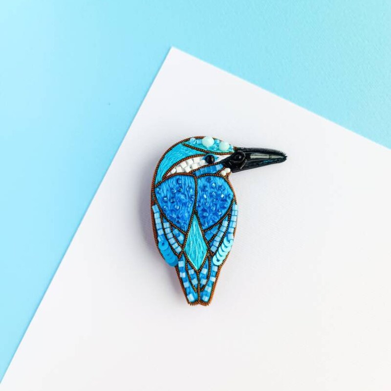 Bluebird Brooch - Etsy