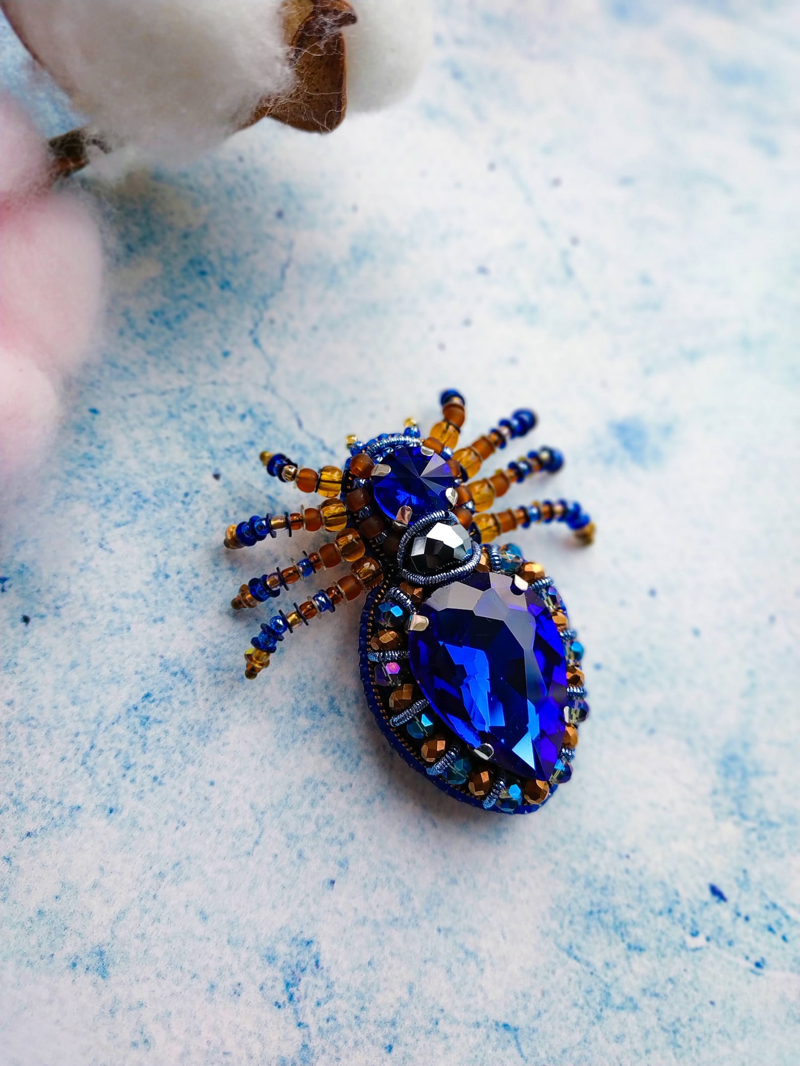 Beaded Spider Brooch Insect Pin Spiders Lover Jewelry Gift for - Etsy