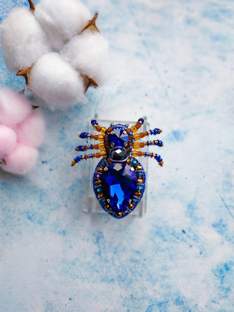 Beaded Spider Brooch Insect Pin Spiders Lover Jewelry Gift for - Etsy