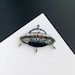 Embroidered UFO, Alien Brooch, Beaded Brooch, Flying Object, Alien ...