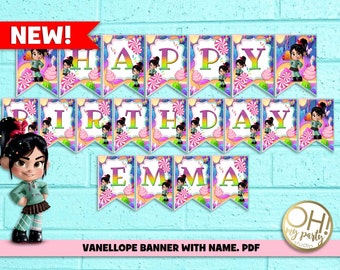 Vanellope invitacion | Etsy