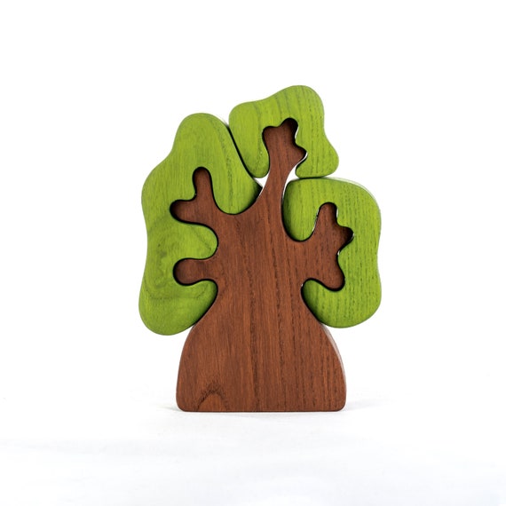 Waldorf Wooden Tree Wooden Puzzle Eco Friendly Educational | Etsy