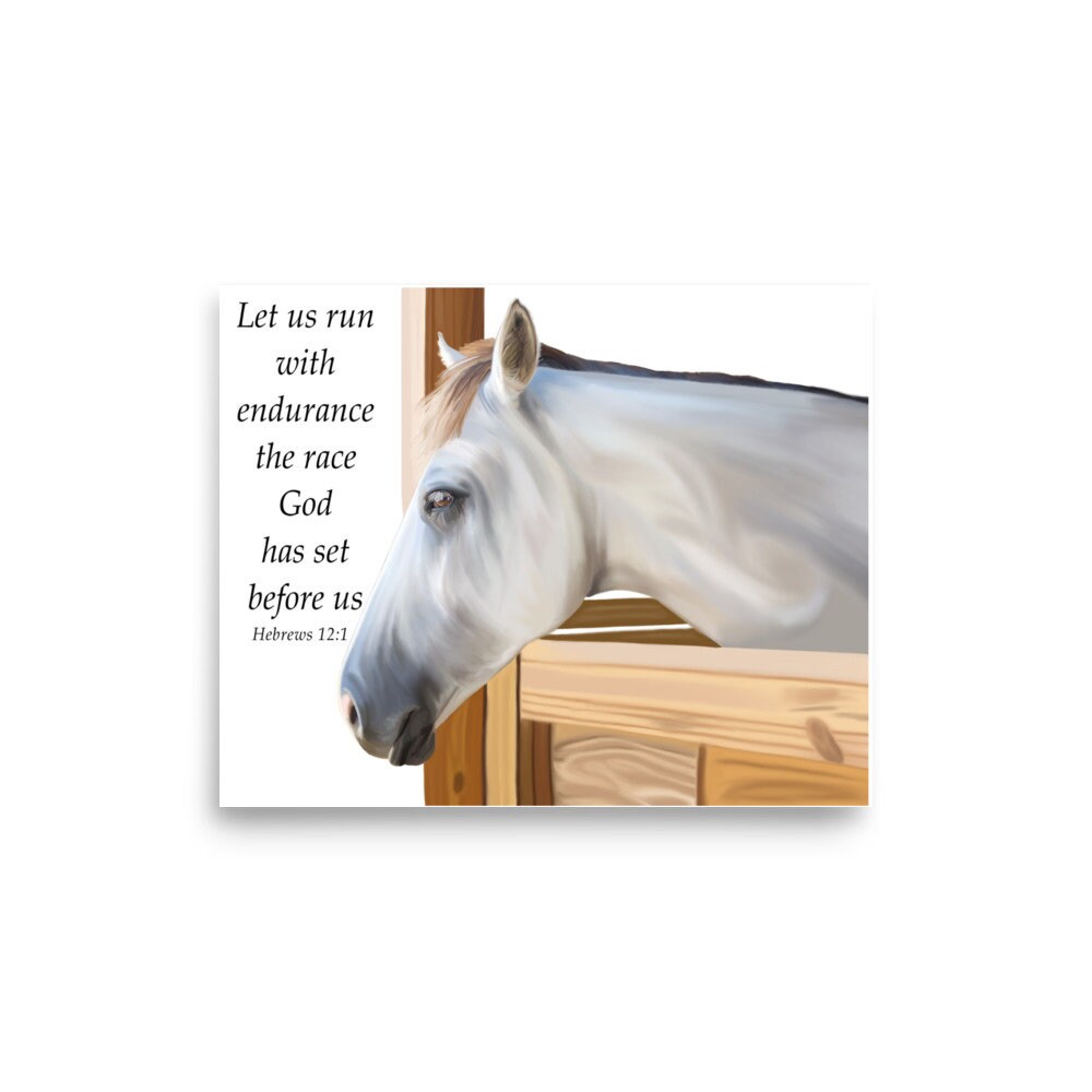 Horse Bible Verse Print click to See More Products Available With This ...
