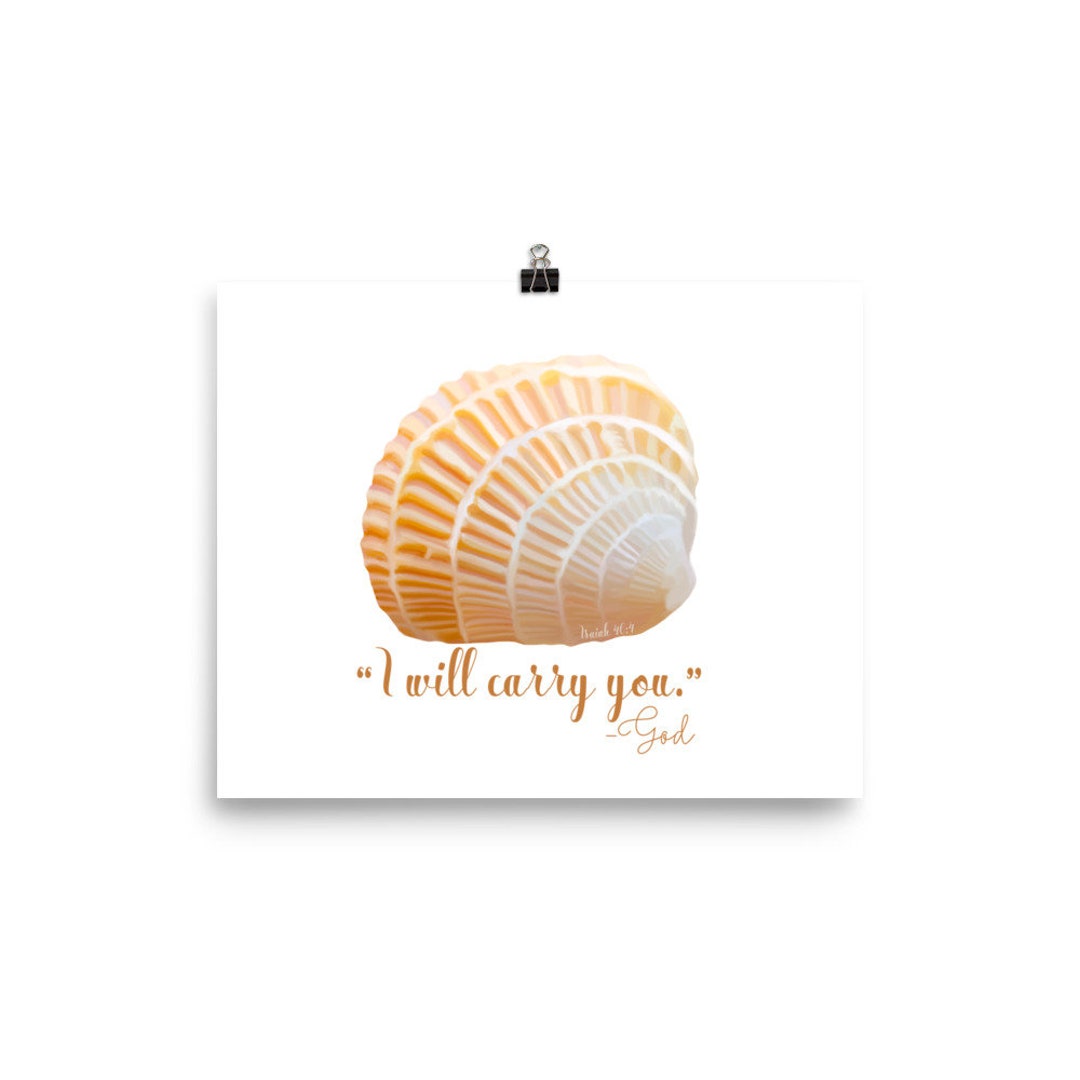 Seashell Bible Verse Art Print (click to See More Products Available ...
