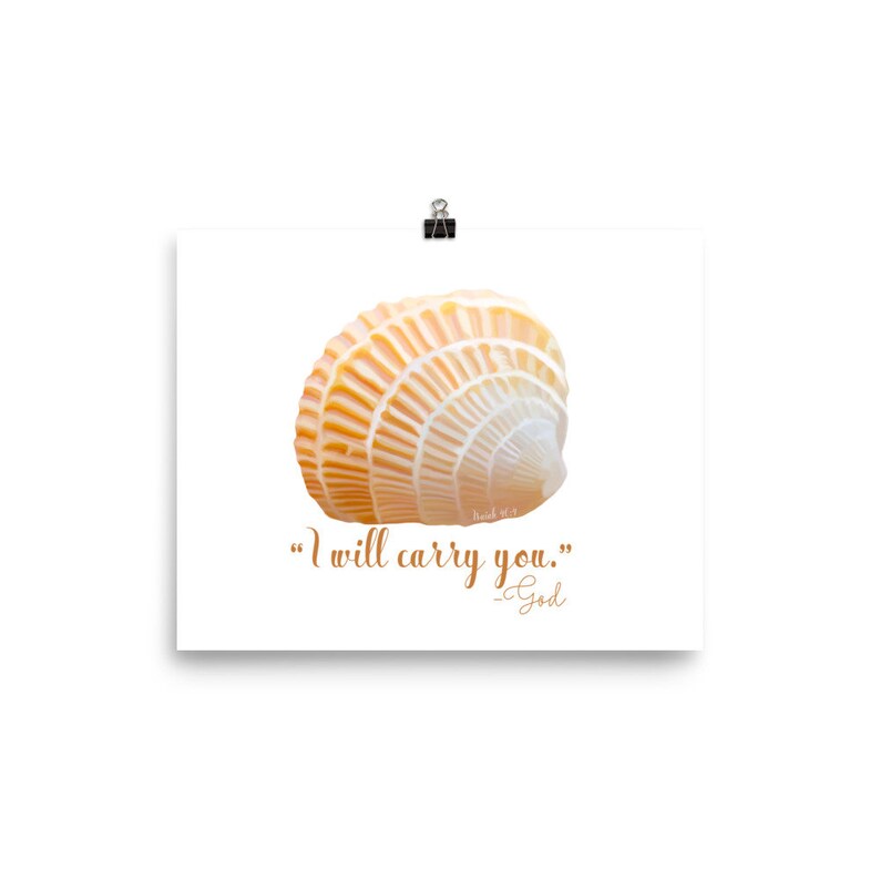 Seashell Bible Verse Art Print (click to See More Products Available ...