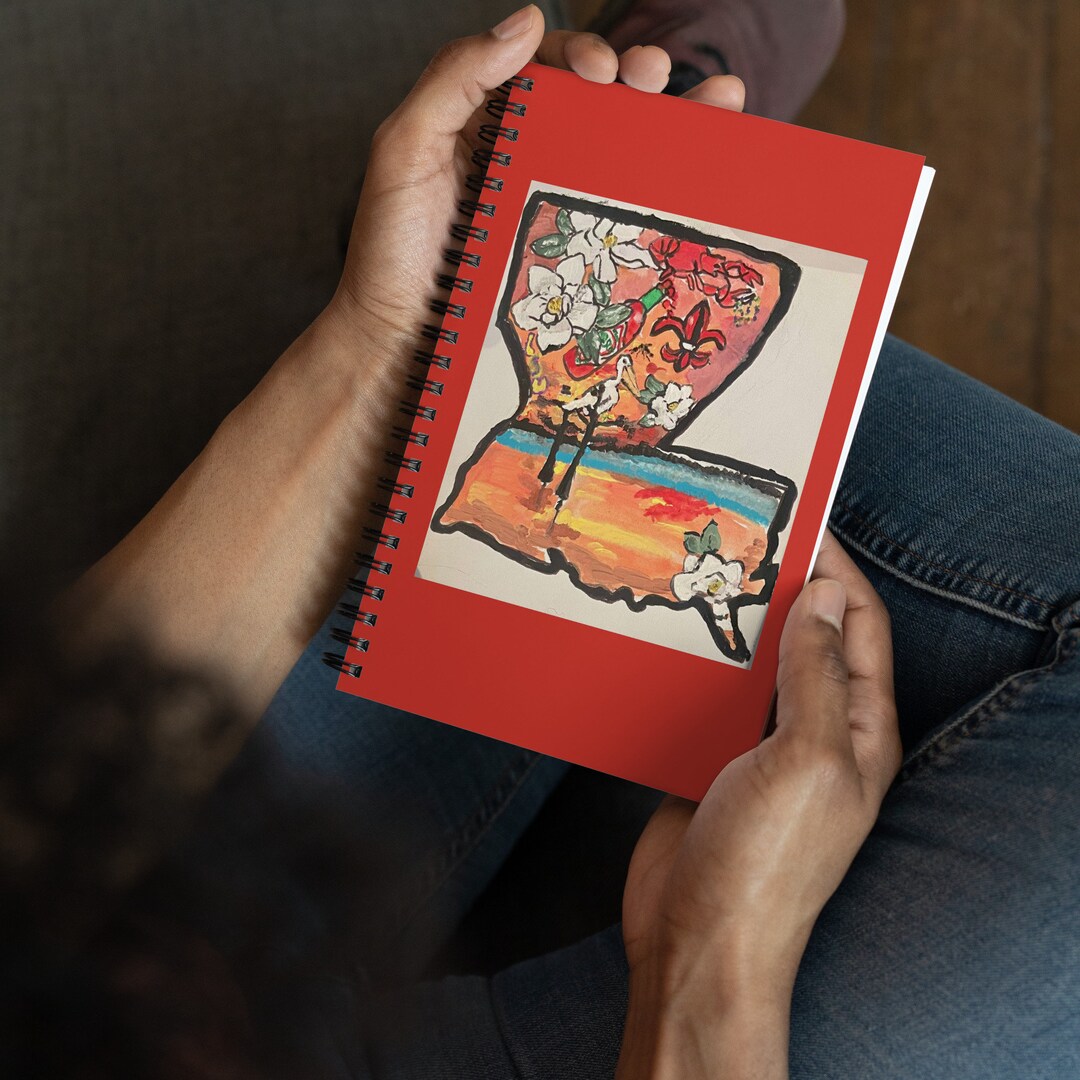 Elizabeth’s Louisiana Cajun Art on Spiral Notebook - Etsy