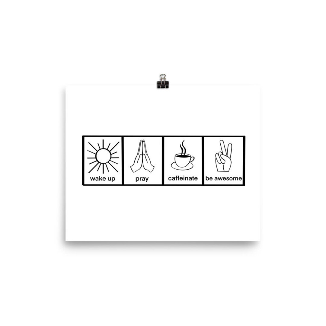 Visual Schedule Art Print (click to See Other Products Available With ...